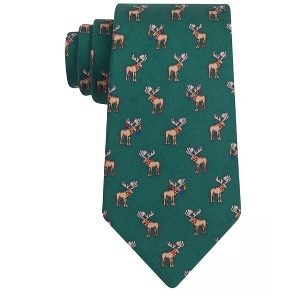 Tommy Hilfiger | Accessories | Tommy Hilfiger Green Moose Print Neck ...